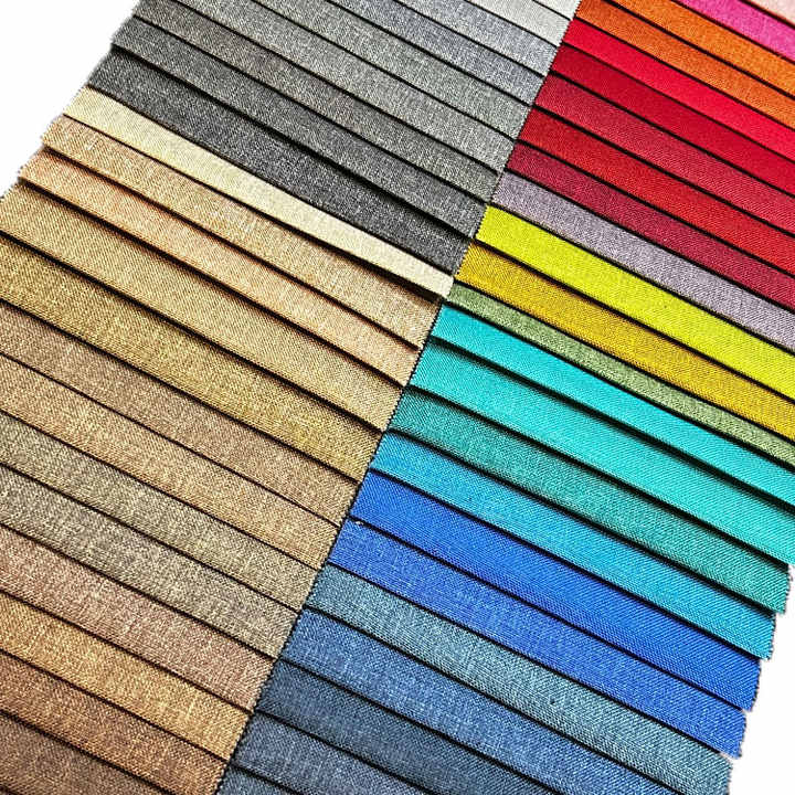 Home Textile Upholstery Linen Yarn Dyed Faux Linen Polyester Fiber ...