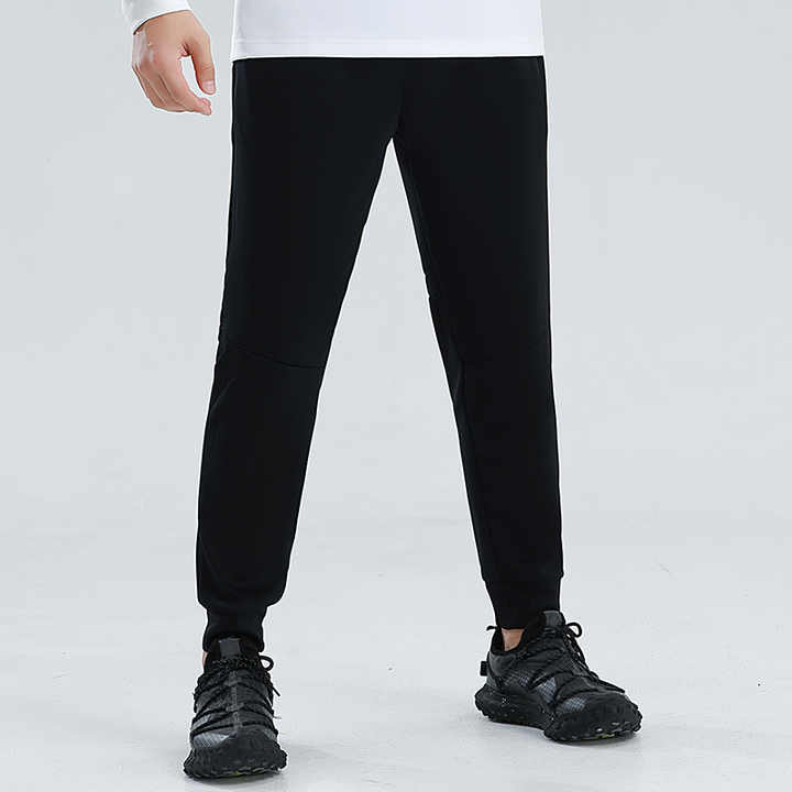 Men 100% Polyester Training Pants Custom Solid Color Athletic Pants Dry ...