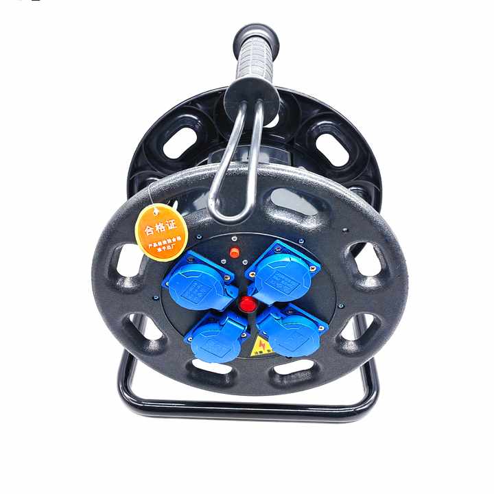 Custom 2 3 4 Way Extension Cable Reel Drum Roller With Circuit Breaker ...