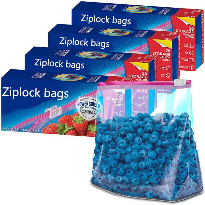 Customized Transparent LDPE Zip Lock Bags for Food Storage