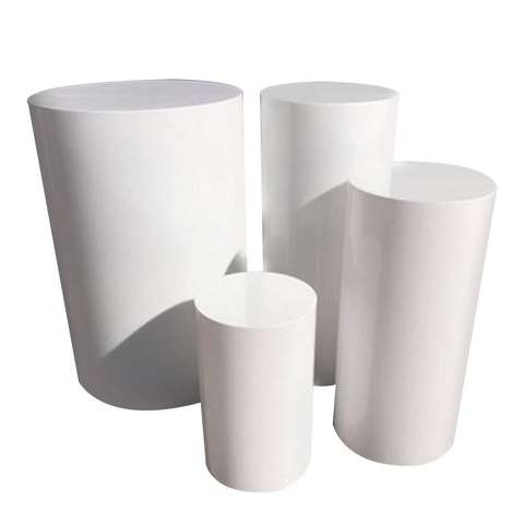 Wholesale Large Acrylic Round Cylinder Plinth White Acrylic Display ...
