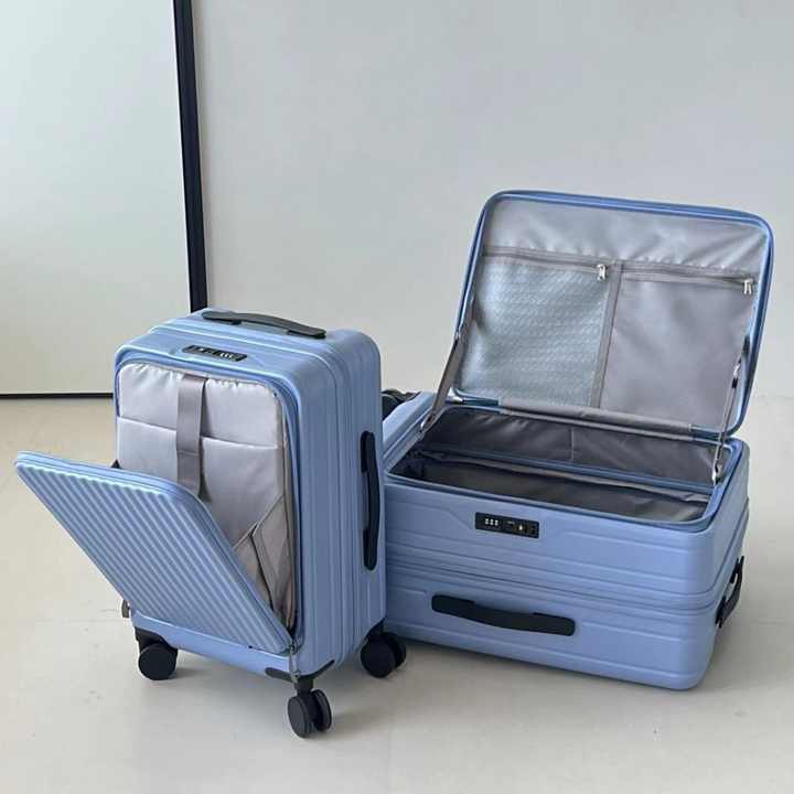 Wholesale PC Suitcase Zipper Frame with Universal Wheels