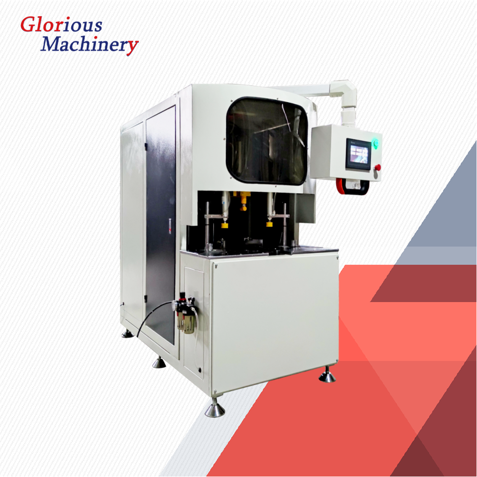 CNC PLC UPVC PVC Window Door Surface Profile Corner Cleaning Machine ...