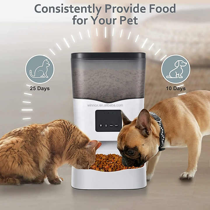 Factory Wholesale 4L Smart Pet Feeder Wifi Mobile Phone App Remote Control Microchip Dog Cat ...