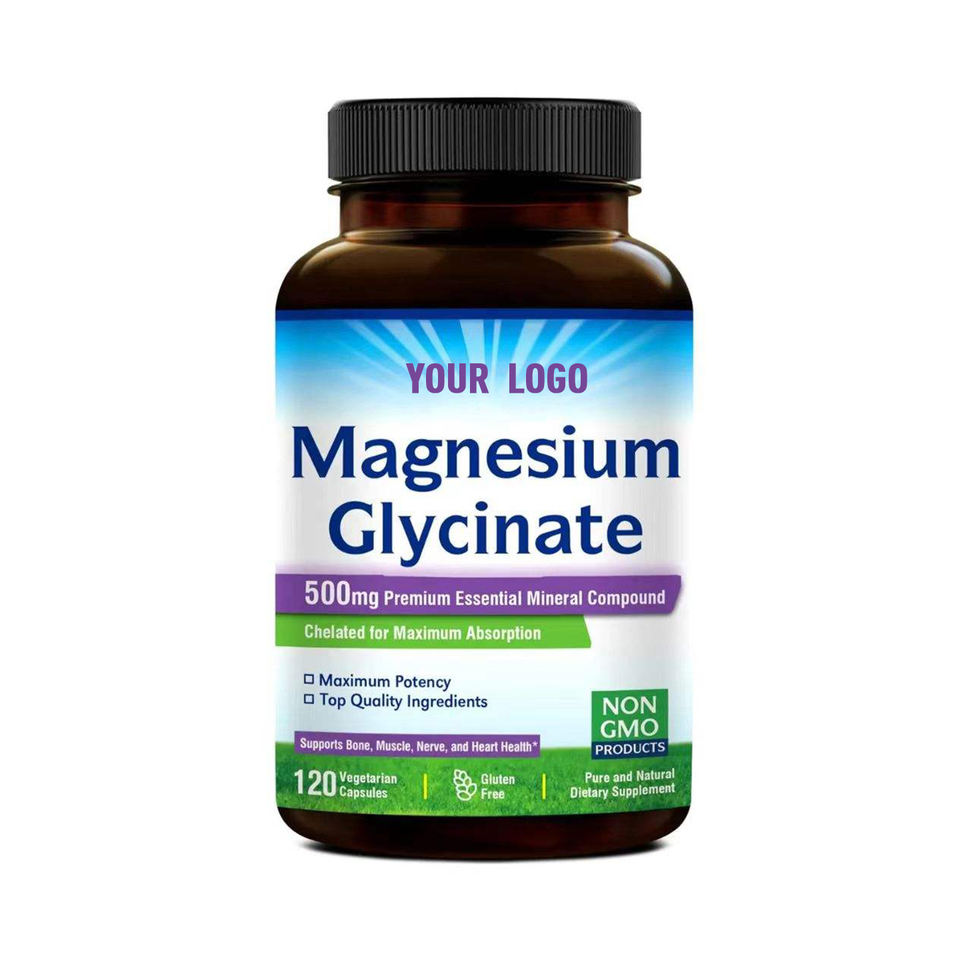 High Quality Magnesium Glycinate Capsules Tablets 400mg 500mg for Adult ...