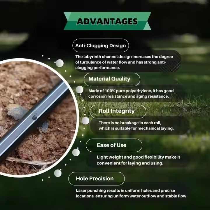 Agricultural Water Saving Irrigation System Labyrinth Drip Irrigation ...