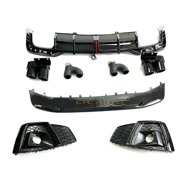 NEW!! A5 Aero Kit Front Splitter Lip Rear Diffuser Fog Lamp Cover for ...