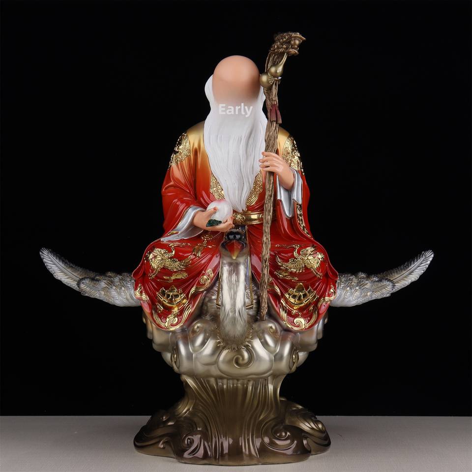Birthday Taoist Star Statues of Sitting Fairy Weng in Antarctica ...