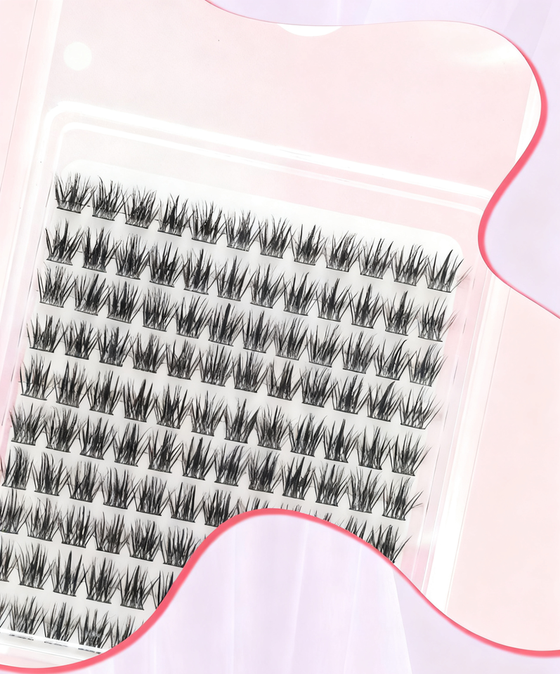 Handmade Fiber Lightweight Comfortable False Eyelashes with Pointy Thin ...