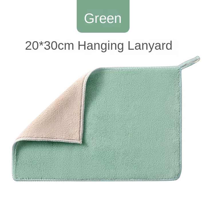 Wholesale Double-Layer Microfiber Cleaning Cloth Thickened Absorbent ...