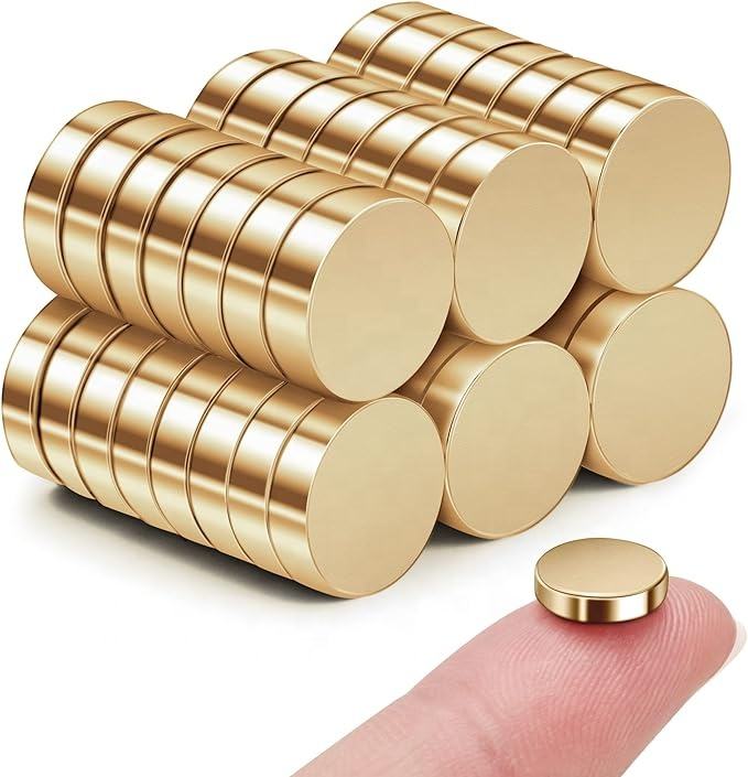 China Wholesale Permanent Strong Gold Plated Disc Round Neodymium ...