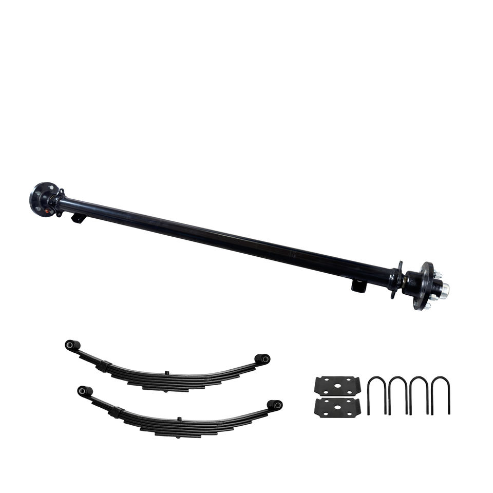 Straight Trailer Axle Round Non-braked Trailer Axle Idler Axle Assembly ...