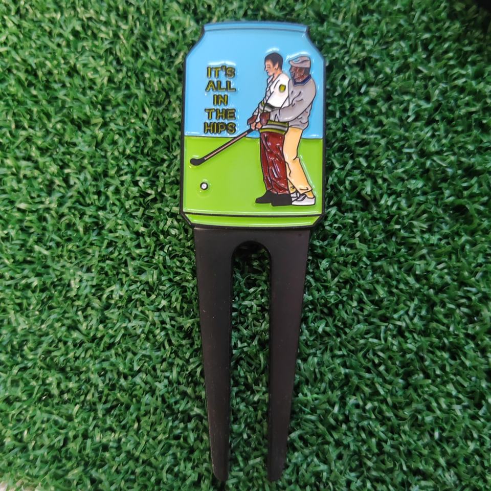 Custom Logo Golf Divot Tool, High-Quality Zinc Alloy Divot Repair Fork ...