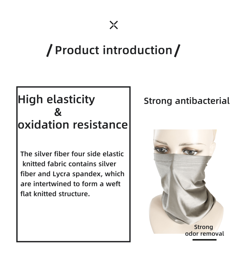 Whole Sale Silver Fiber Fabric 5g Protection Shielding Emf Mask ...