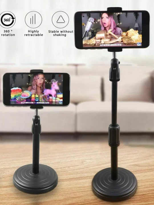 360 Rotate Desktop Mobile Phone Holder Stand for Streaming
