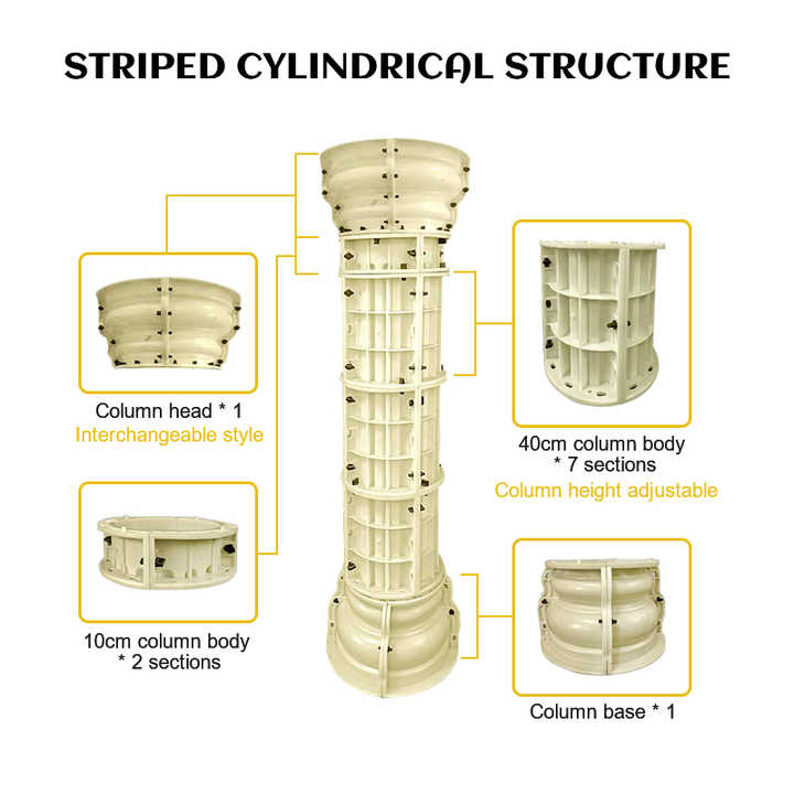 Concrete European Roman Column Plastic Mold Corinthian Pillar Roman ...