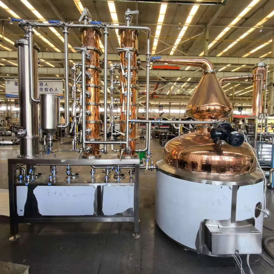 600L Red Copper Distillation Column for Alcohol Processing Equipment - OEM