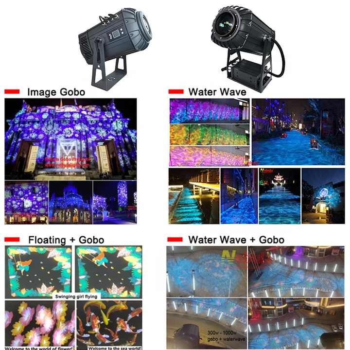 Nebula Dynamic 300w LED Gobo Zoom Image Projection Lights