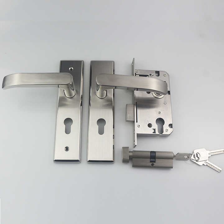 200 mm Long Plate Stainless Steel 304 Door Lock Interior Door Handle ...