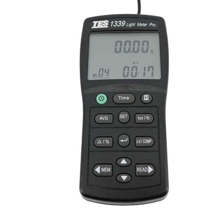 TES-1339 Original Taiwan Digital Light Meter Luminous TES-1339 Dual ...