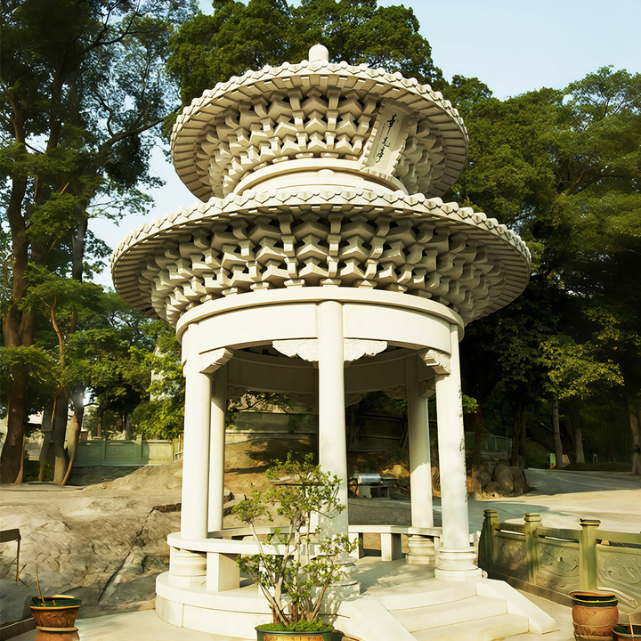 Chinese Style Pavilion Custom Size Garden Outdoor Decoration Natural ...