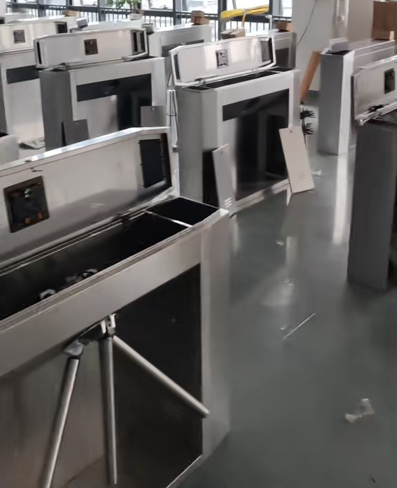 Bi Directional Tripod Turnstile with LED Pictogram for Office Building ...