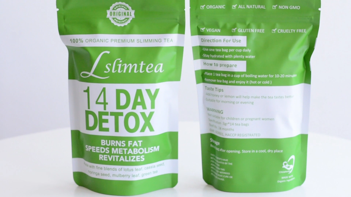 14 Days Organic Herbal Slimming Tea Bags - Vegan, Non-GMO Weight Loss ...