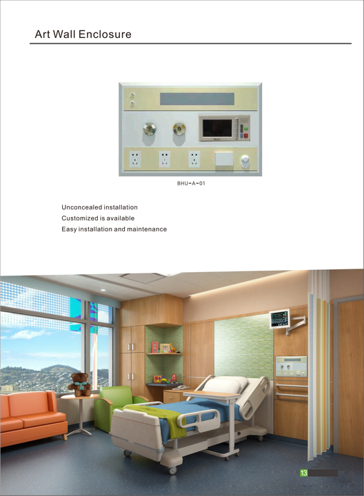 Customized BHU ICU Bed Head Panel Hospital Beds' Essential Component ...