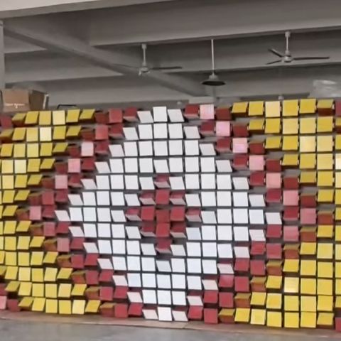 Mechanical Digital Interactive Modern Flip-Disc Kinetic Art Wall ...