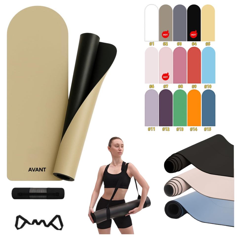 Customizable High Quality Eco Friendly PU Material Thick Exercise Yoga ...