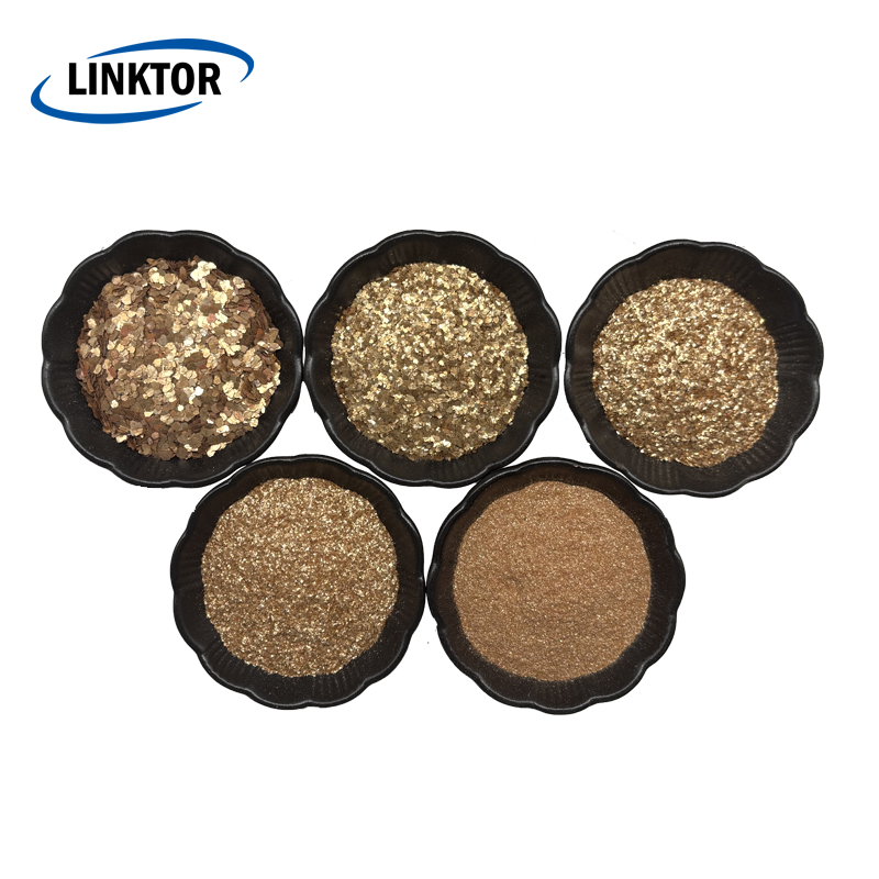 High Quality Calcined Dehydrated Gold Flake Natural Rock Flake Golden ...