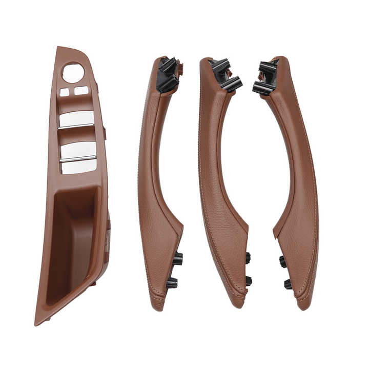 BMW 5 Series F10/F11/F18 Interior Door Handles - Leather Cover Set