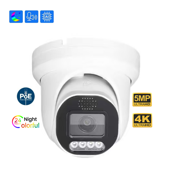 4K 5MP HD IP POE Network Camera CMOS Auto Tracking Security Cameras ...