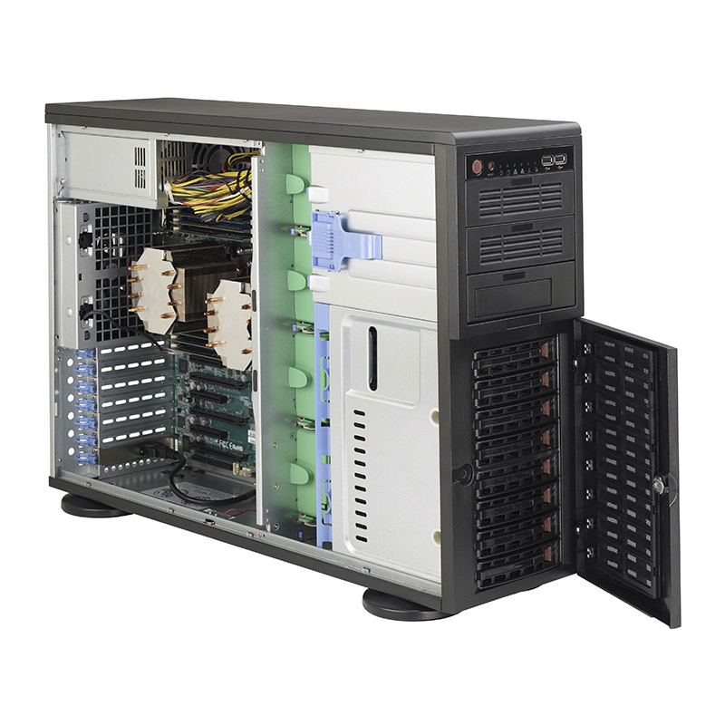 SuperMicro 4U Server Chassis SuperChassis 743AC-1K26B-SQ Quiet with Hot ...