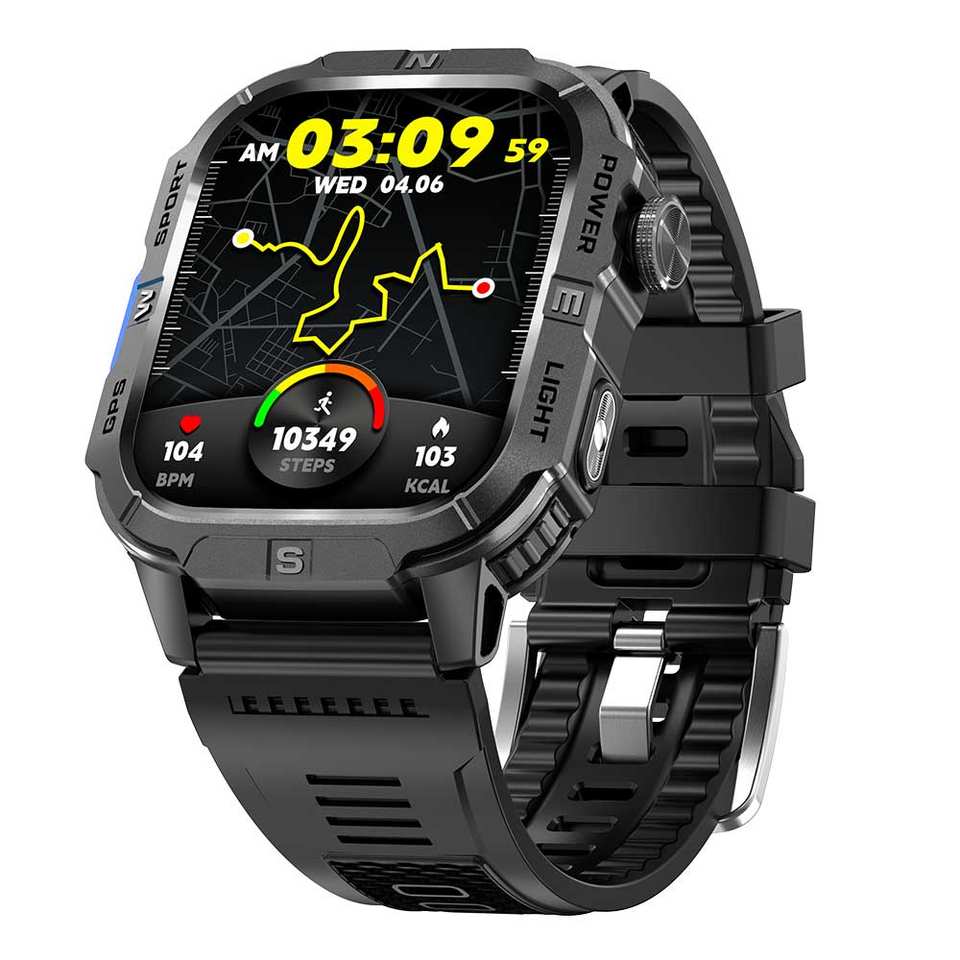 2025 Fashionable Waterproof Rugged GPS Health Monitor Sport Men Smart ...