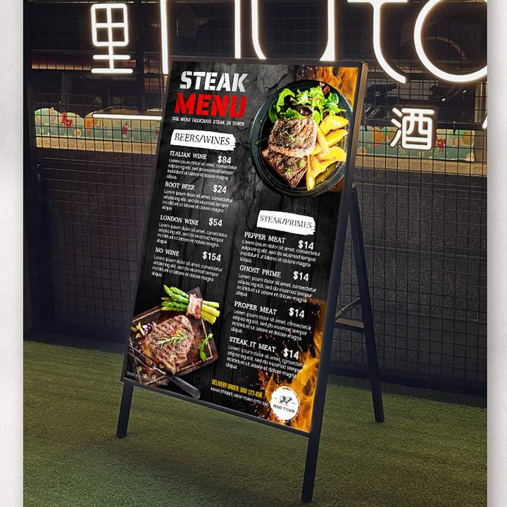 custom jewelry photography anime menu A1 A2 A3 A4 aluminum frame glass ...