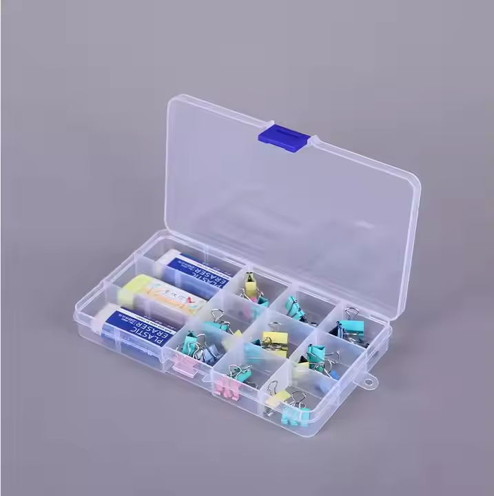 15 Grids Clear Plastic Storage Box Screw Jewelry Bead Container ...