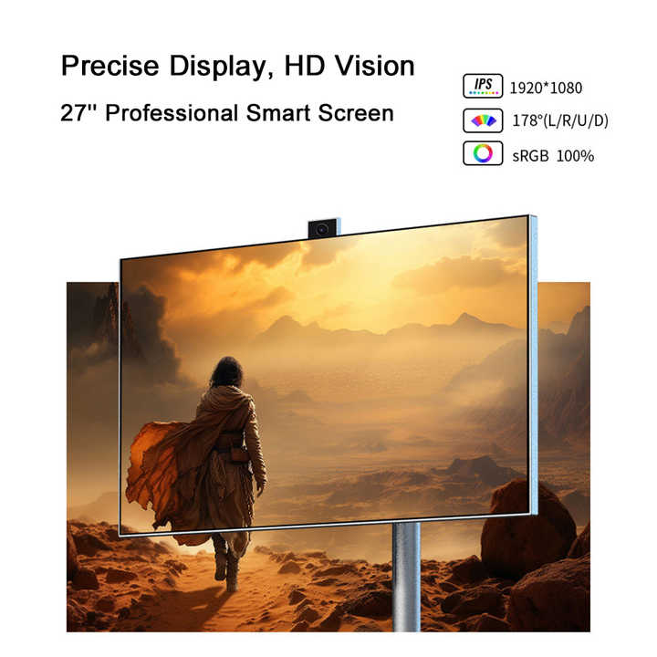 Luxury 27-Inch FHD HDR10 Plus Smart TV with Touchscreen & Camera OEM