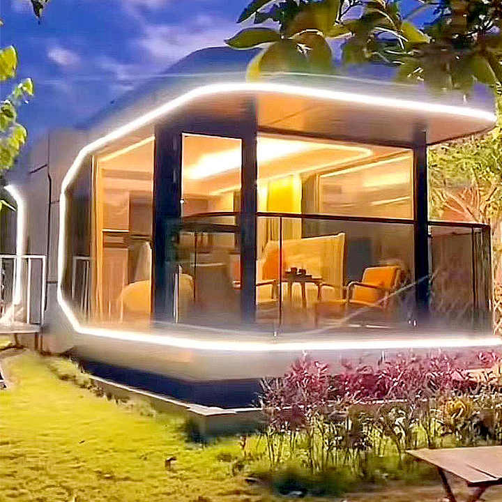 Modern Prefab Capsule House - Luxury Two Storey Steel Frame