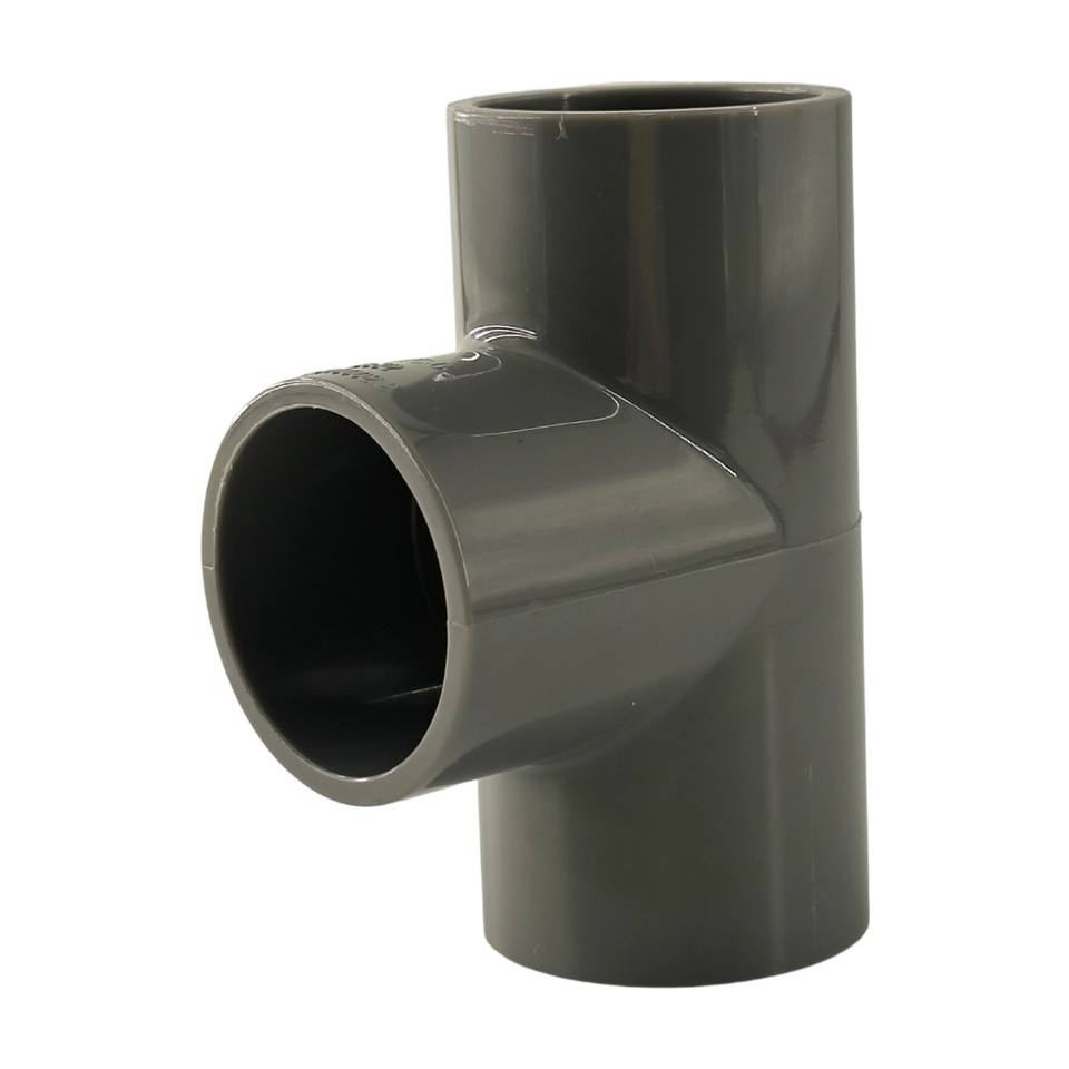 UPVC JIS CNS Drainage Tee Plastic Pipe Fittings Leak-Proof Corrosion ...