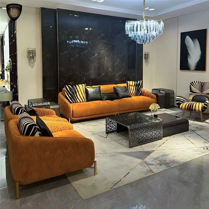 European Design Style Genuine Leather One Seat Sectional Sofa Rectangle ...
