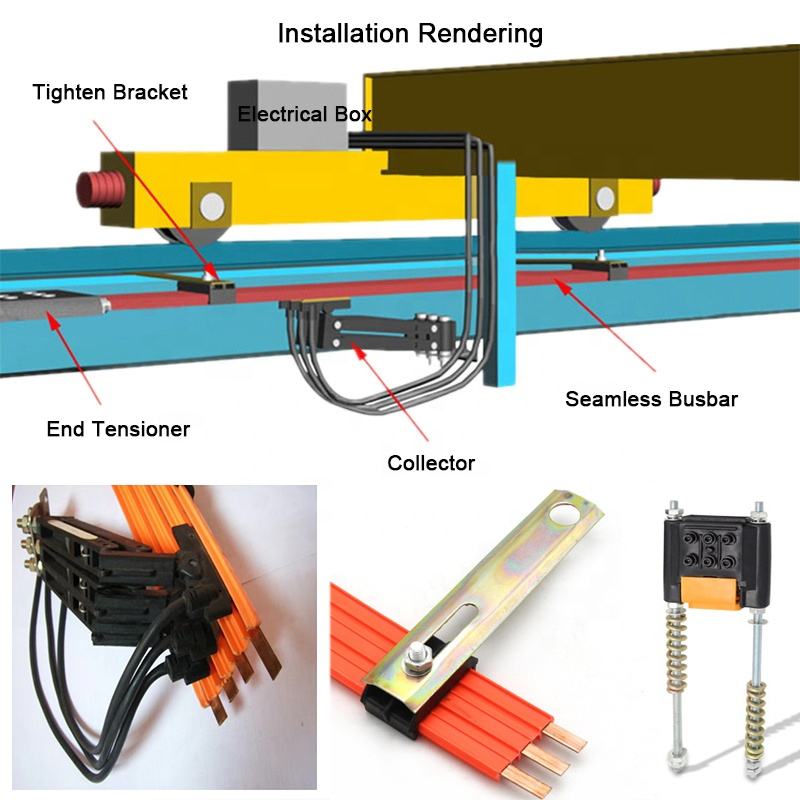 Komay Seamless Conductor Rail Jointless Sliding Wire for Crane