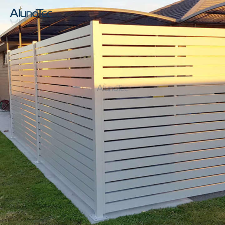 Modern Garden Aluminium Horizontal Fencing Screen Privacy Fence Panel ...
