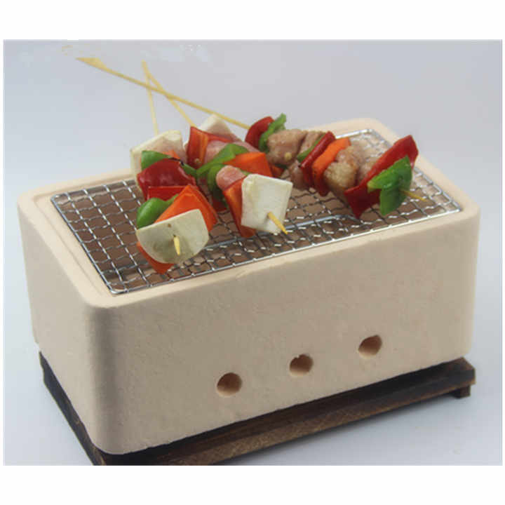 Portable Clay Japanese Restaurant Grills Blank Design Barbecue Bbq Grill