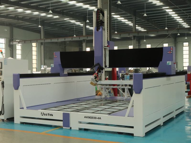 Big Size Cnc 4 Axis Wood Carving Machine Rotating Spindle Atc Router ...