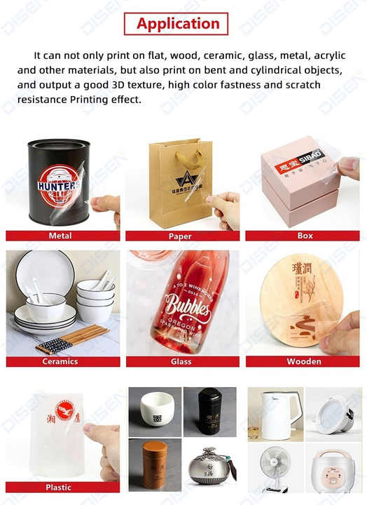 Novel A3 Dtf Flatbed UV Ink Printer with Laminator Tifan Roller High ...