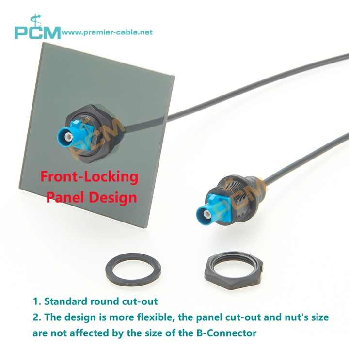 Panel Mount Fakra Male to Female RF Coaxial Extension Cable RG174 for ...