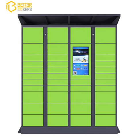 7/24 hours metal waterproof airport smart parcel locker Credit card ...