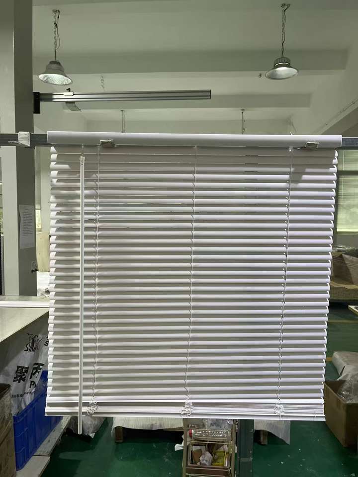 Modern Horizontal Plain PVC Blinds Side Installation 1inch Cordless ...