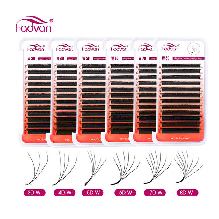 Wholesale Customization Fadvan Eyelashes YY 3D 4D 5D 6D W Shape ...